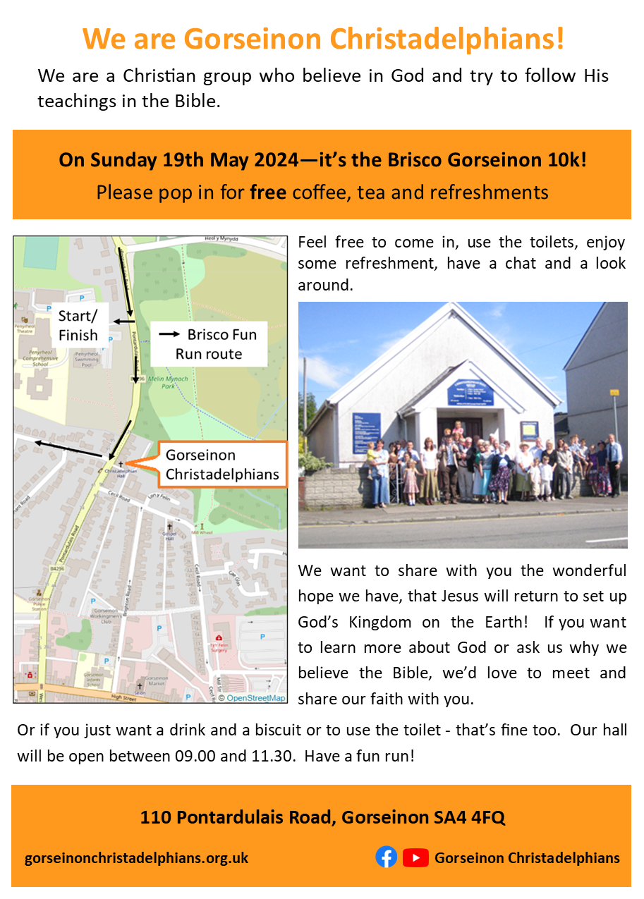 Gorseinon Christadelphians – “And this is eternal life, that they may ...